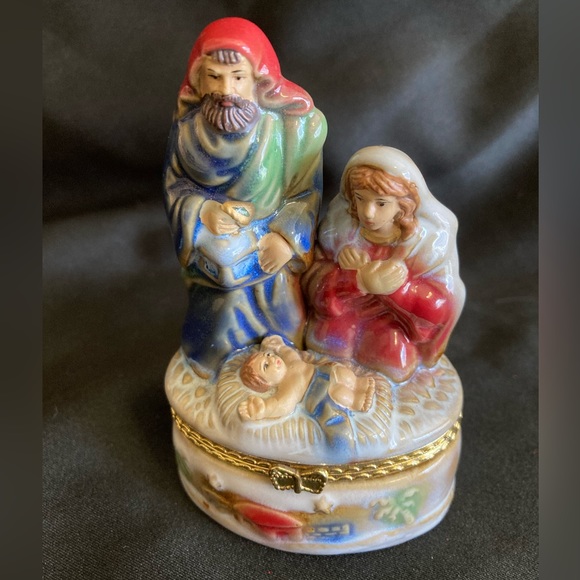 Other | Jesus Mary And Joseph Trinket Box | Poshmark